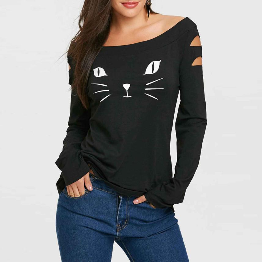 KITTEN ... CUT IT OUT LONG SLEEVE TEE – B ANN'S BOUTIQUE, LLC