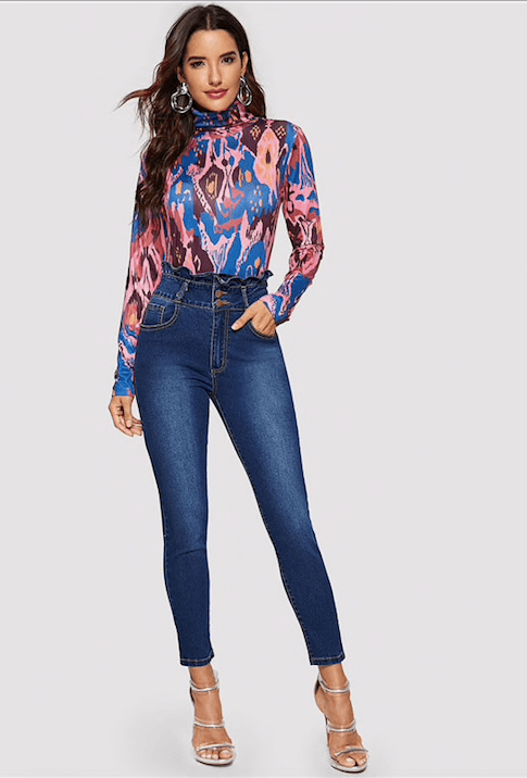 ROXIE RUFFLE SKINNY JEANS – B ANN'S BOUTIQUE, LLC