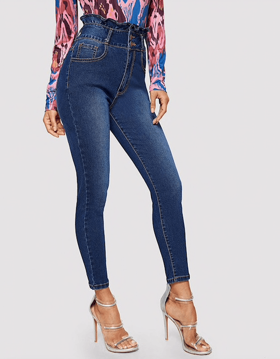 ROXIE RUFFLE SKINNY JEANS – B ANN'S BOUTIQUE, LLC